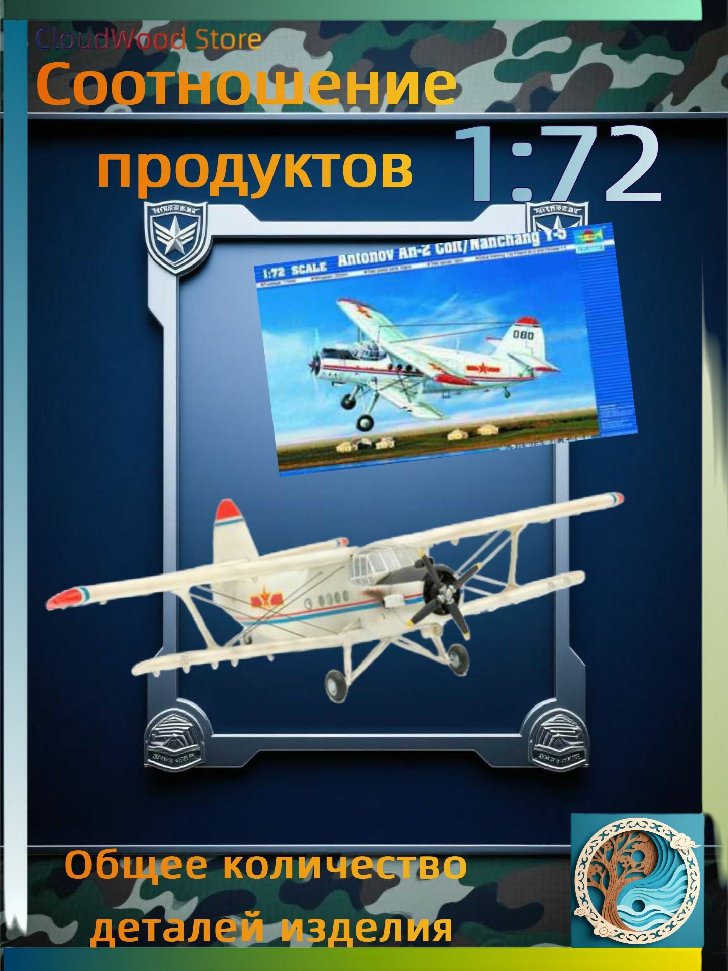 Сборная модель Trumpeter 01602, масштаб 1:72 китайский АН-2 Наньчан Экспресс, набор для сборки и коллекционирования авиационной миниатюры