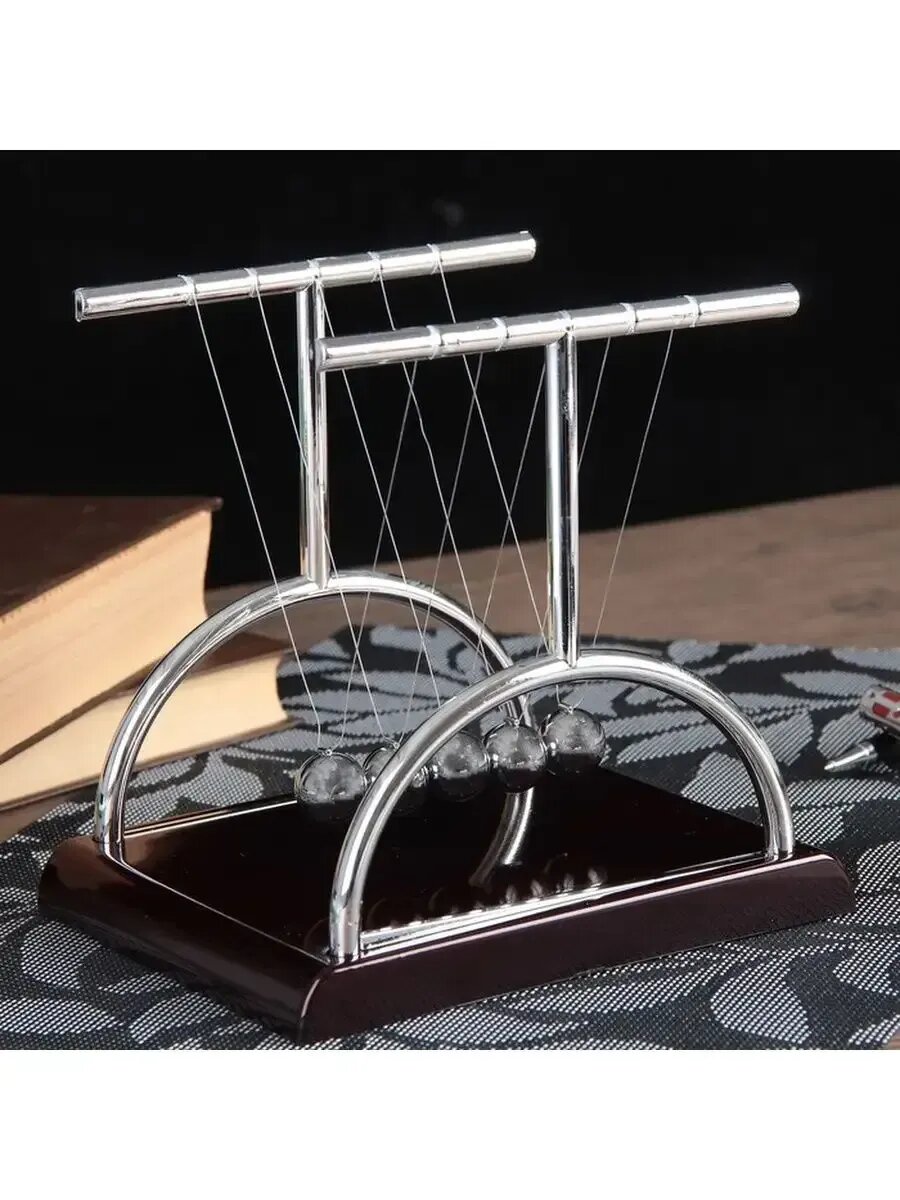 Маятник "Шары техно" квадрат столбик 18х17х15 см