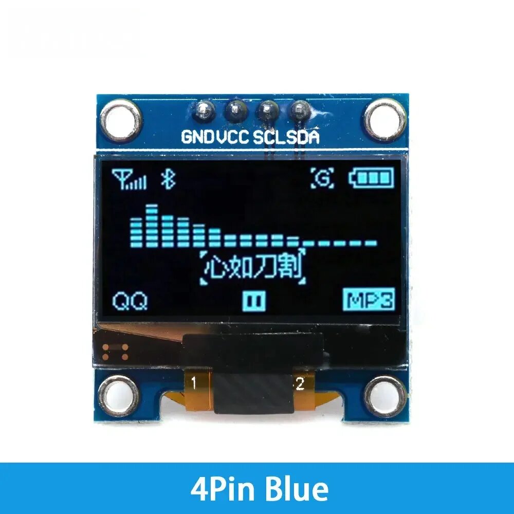 OLED-дисплей 0.96" синий 128x64