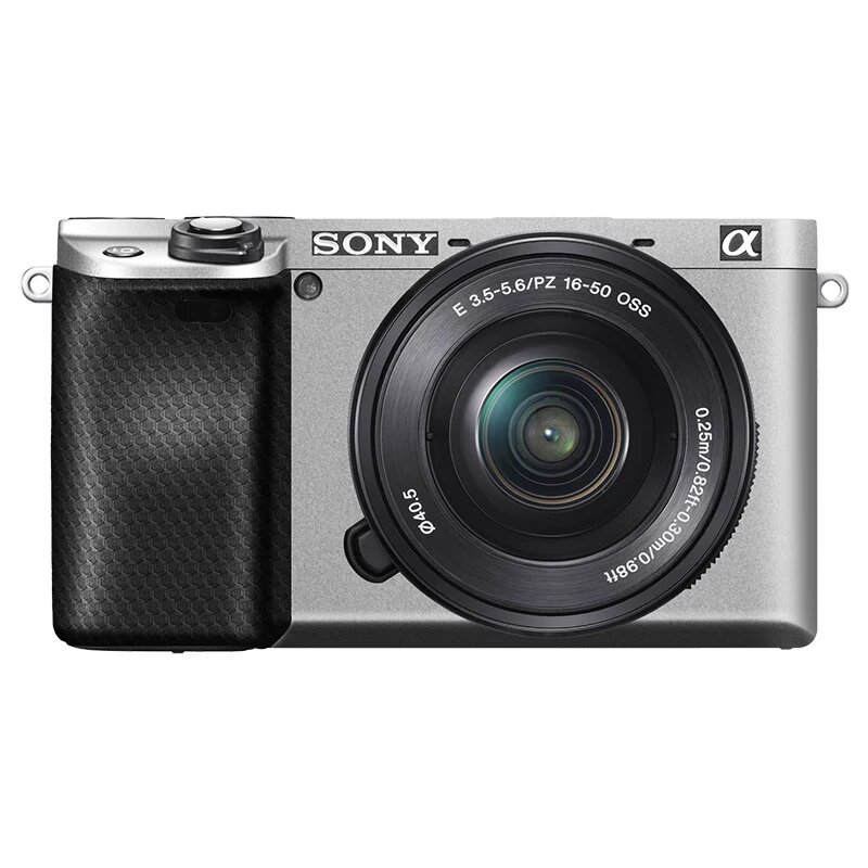 Пленка для корпуса камеры Sony A6400/A6300 с матовым серебром - металлический финиш для микро-зеркалки