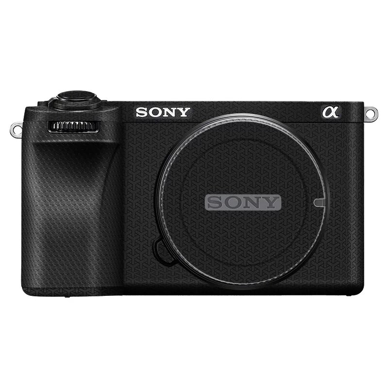 Полная защитная пленка для корпуса камеры Sony A6700, материал 3M, черная браидированная текстура