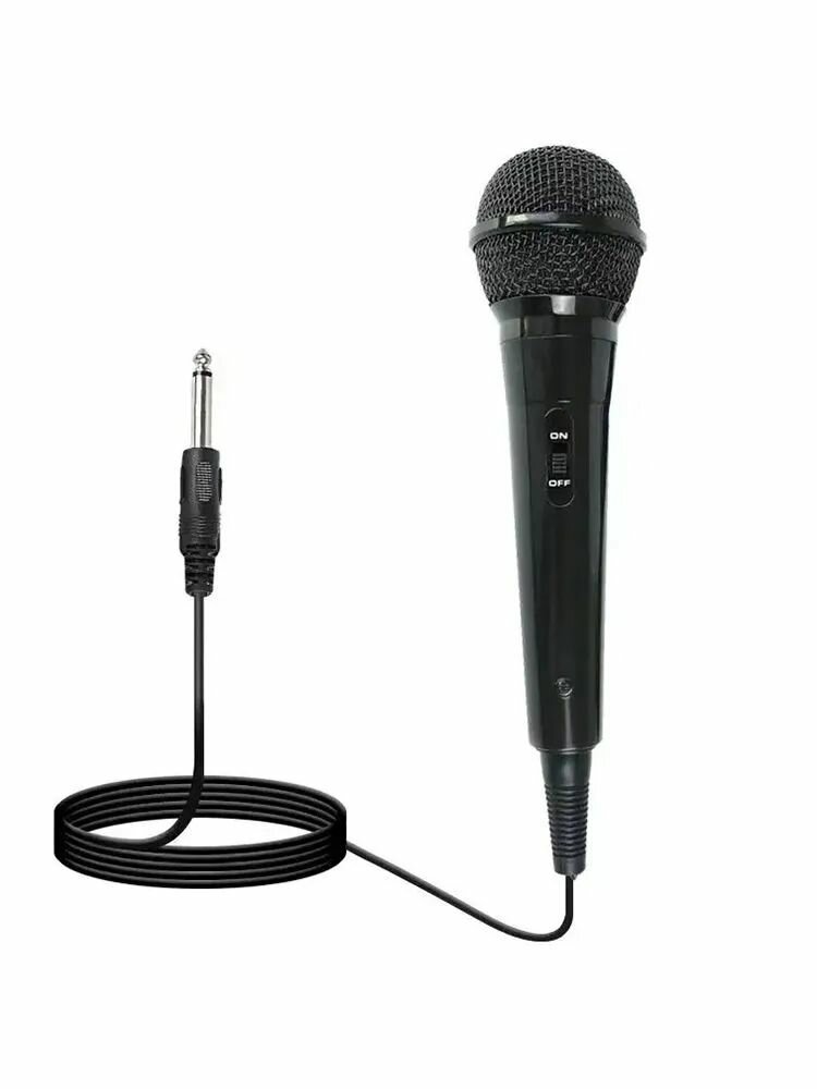 Микрофон Проводной микрофон для караоке (6.5мм), черный