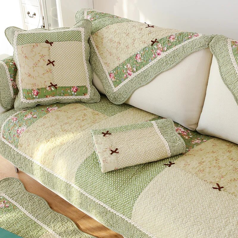 Чехол для дивана из хлопка, пасторальный принт 70x180cm 1pcs, E