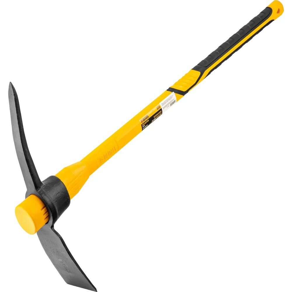 Кирка Denzel 2250 г, широкая, фиберглассовая обрезиненная рукоятка, 900 мм 21838