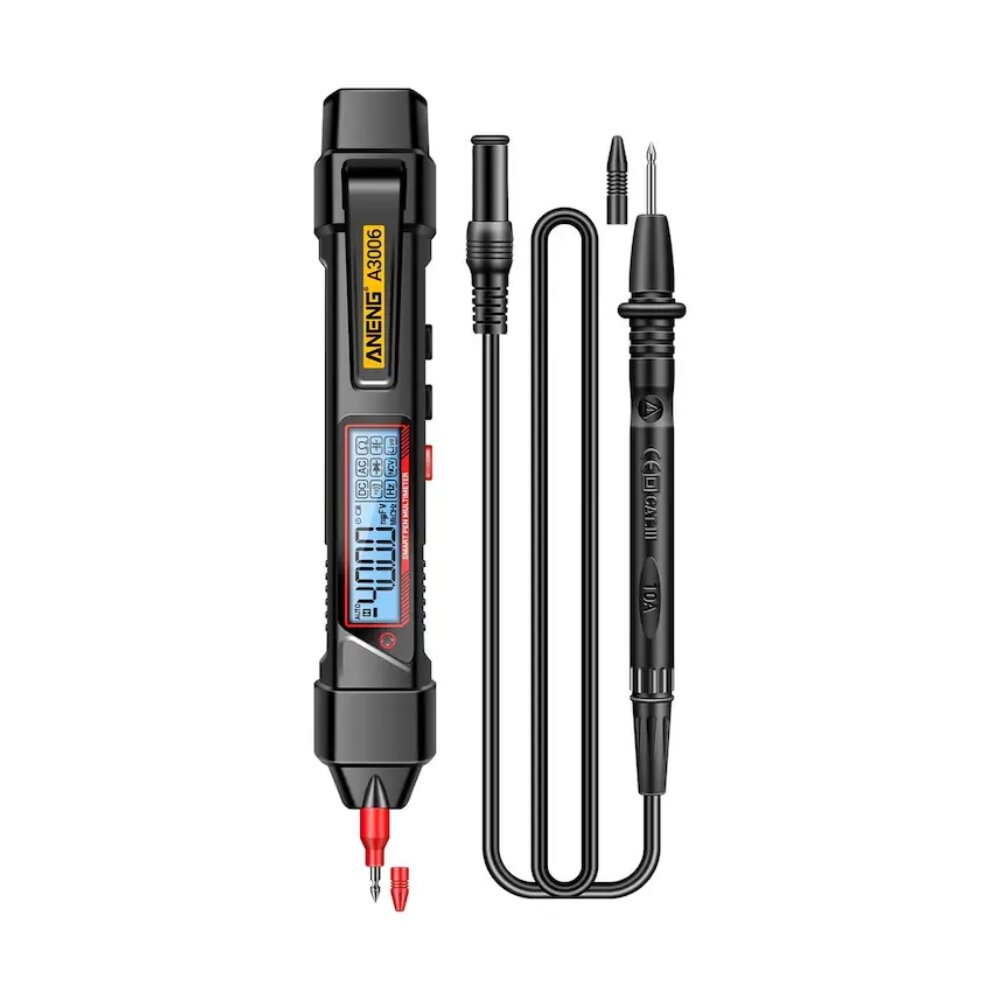 Мультиметр ручка цифровой высокоточный электрический специальный для измерения напряжения многофункциональный детектор разрыва линии индукционная ручка 1 шт, провода для измерений 1 шт, инструкция 1 шт, цветная коробка 1 шт.