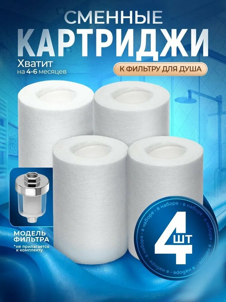 Картриджи к фильтру для душа от ржавчины