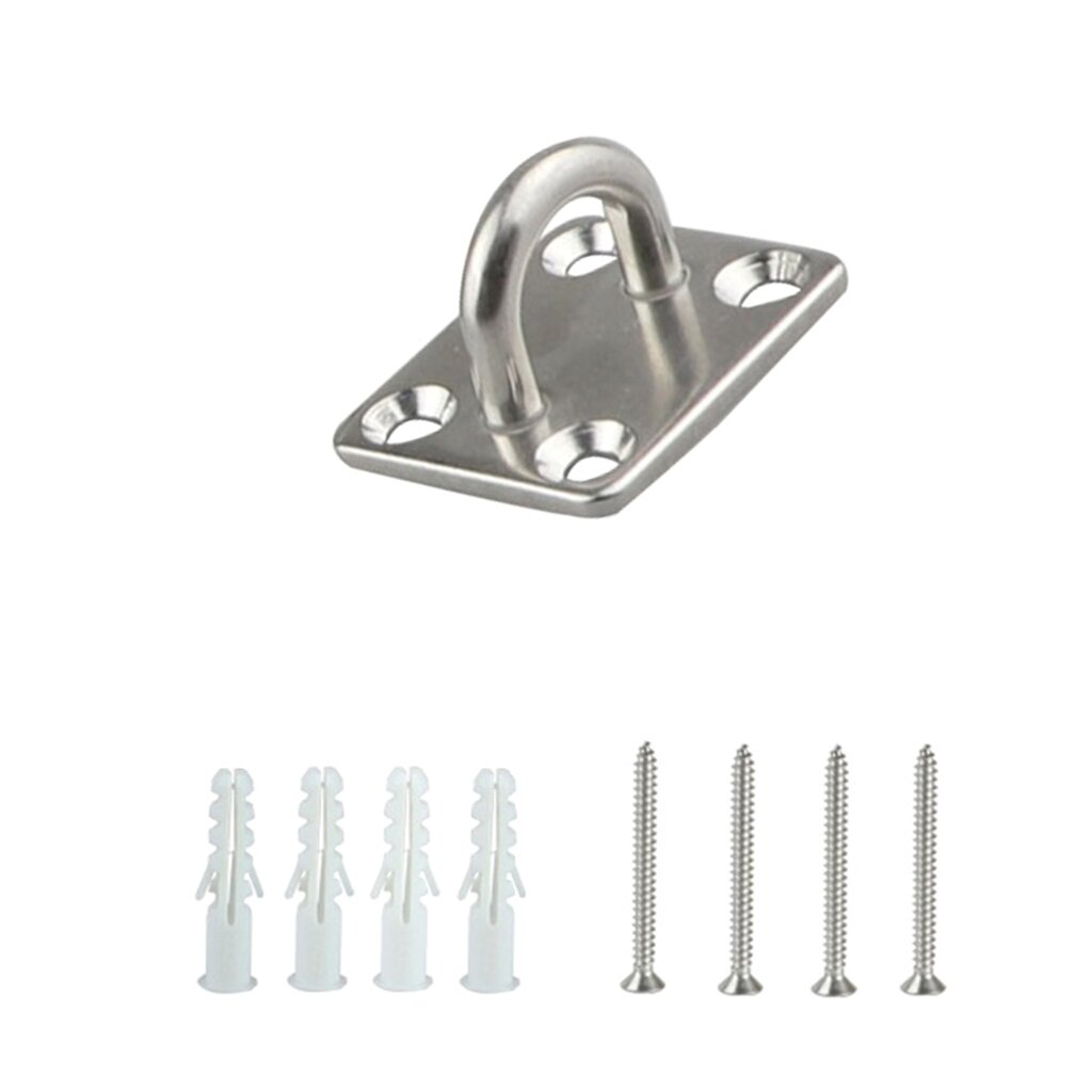 Квадратная дверная пряжка из нержавеющей стали, лодочная пряжка, защитная фиксированная пластина для петлицы-5 мм