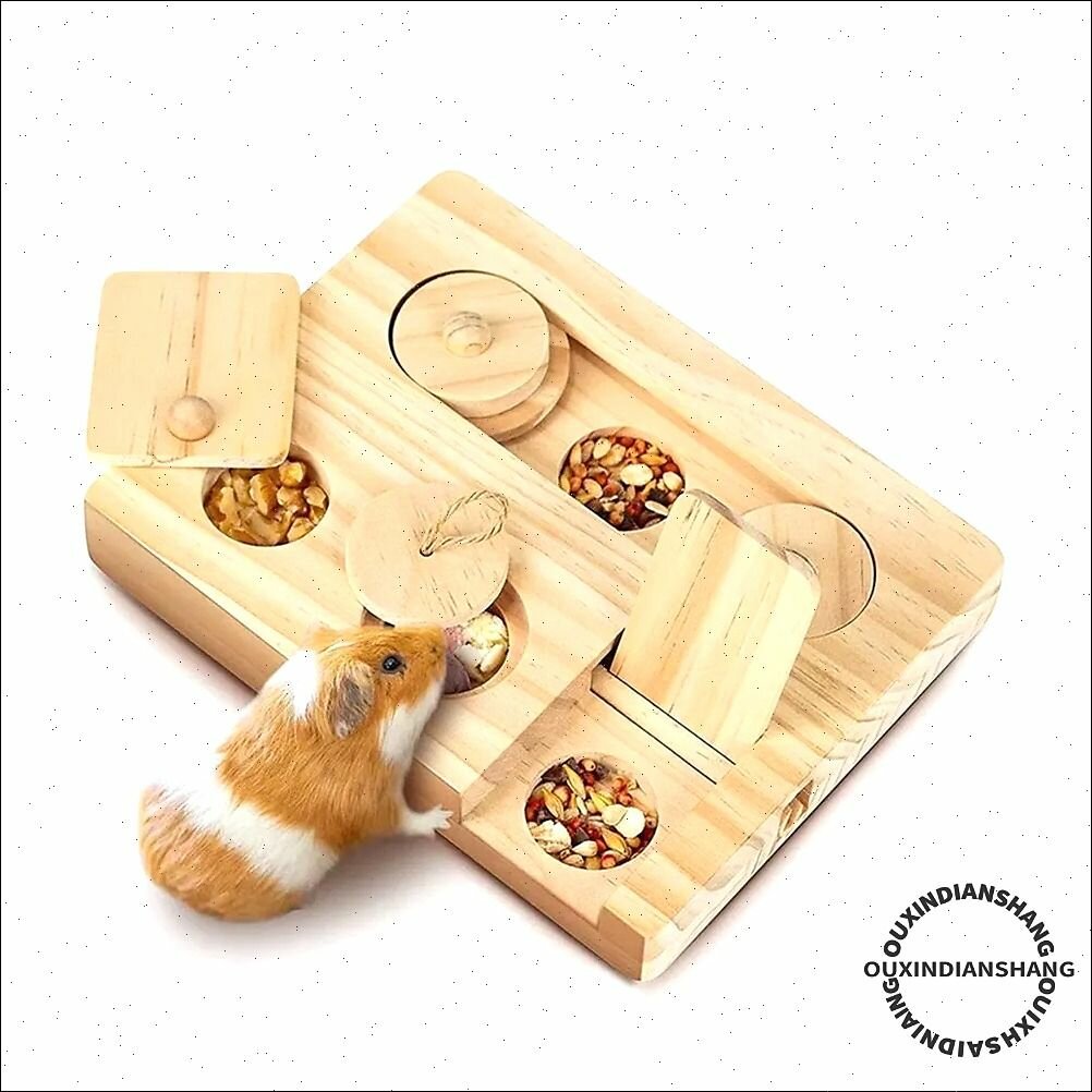 Игрушки для кормления морских свинок 6 в 1 Деревянные игрушки для морских свинок