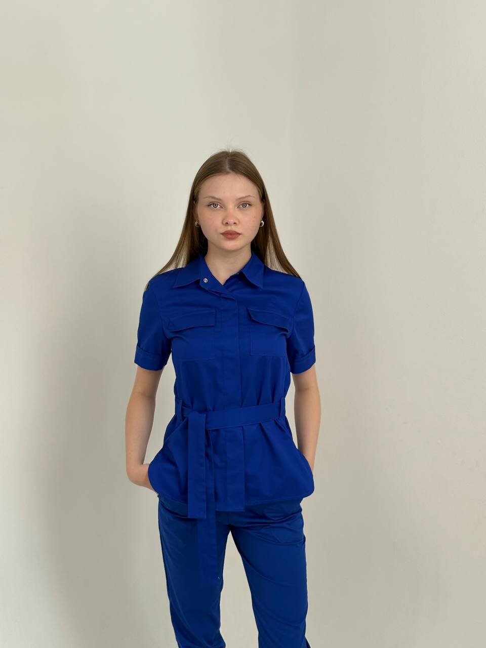 Блуза медицинская / Рубашка / Медицинская одежда / Униформа Скорая помощь