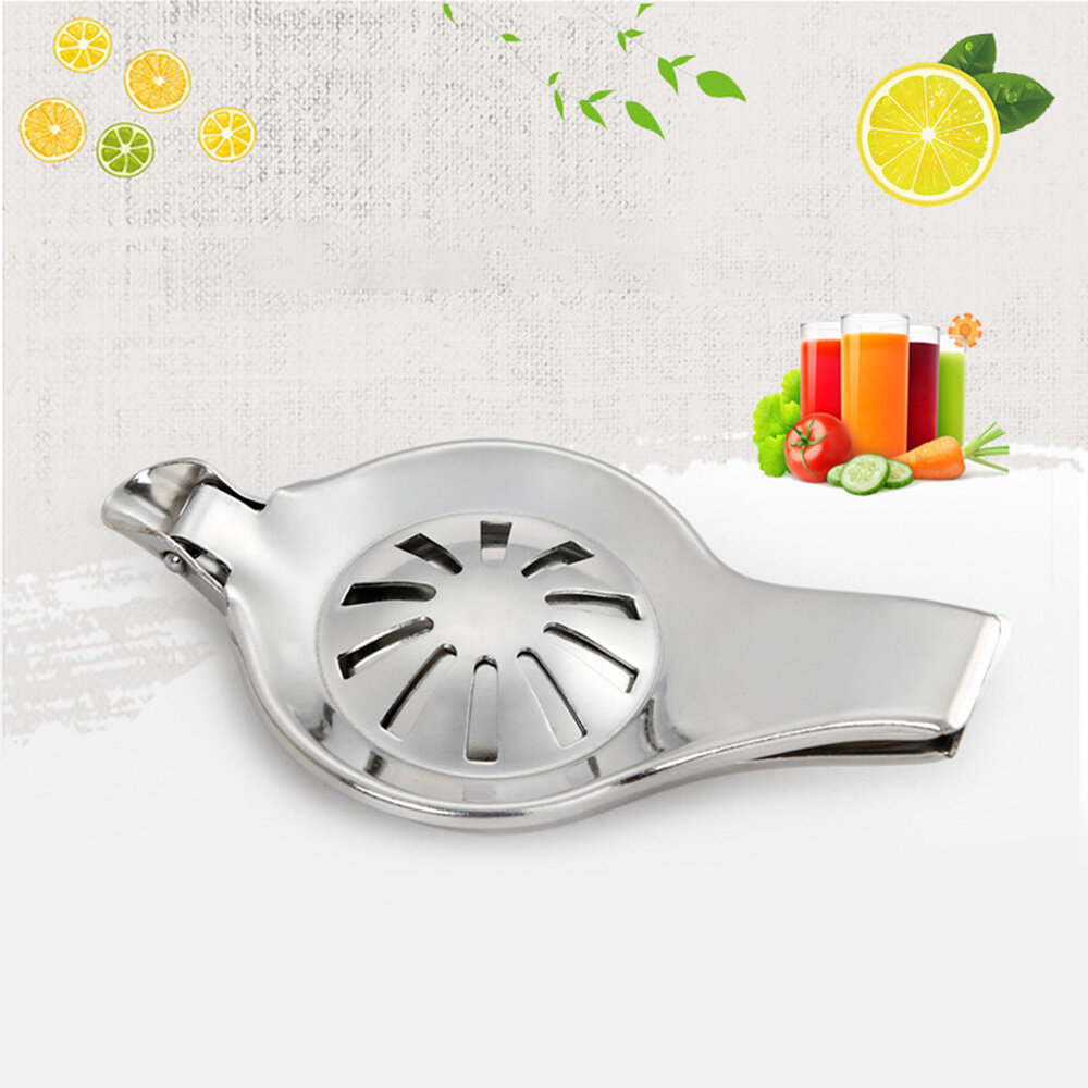 1 ПК Лимонный Жуйзер Из Нержавеющей Стали Ручной Апельсиновый Фруктовый Прессовый Мини Портативный Кухонный Ручной DIY Соковыжималка Инструмент Серебристый Размер 12*6.5см Вес 45г