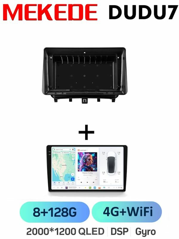 Магнитола Mekede DUDU7 8/128 Gb для Ford Tourneo Custom 1 Transit 2012-2021 F2 carpay Android