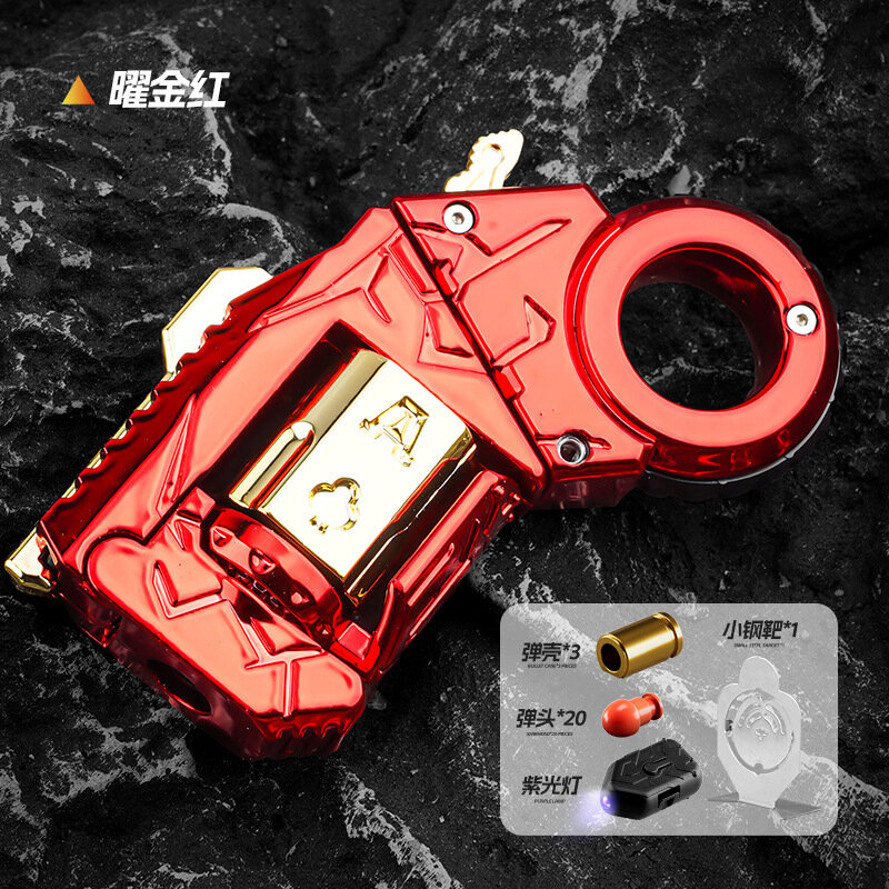 Пистолет для снятия стресса Jinjiangtang с имитацией выбрасывания снарядов, мини-пистолет из сплава, мягкий пулемет