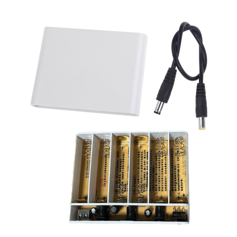 USB 5V 9V 12V Выход DIY 18650 Аккумулятор UPS Power Bank Boxs для Маршрутизаторов Телефонов LED Камер Видеонаблюдения 12V Адаптеры Питания