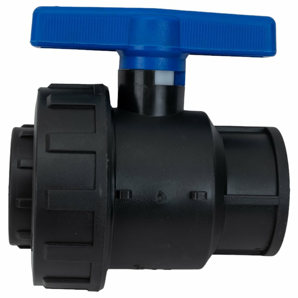 Компрессионный шаровой кран Valfex ПНД ВН/ВН резьба разборный 1 1/4"- 1 1/4" Ду33 1210011114114