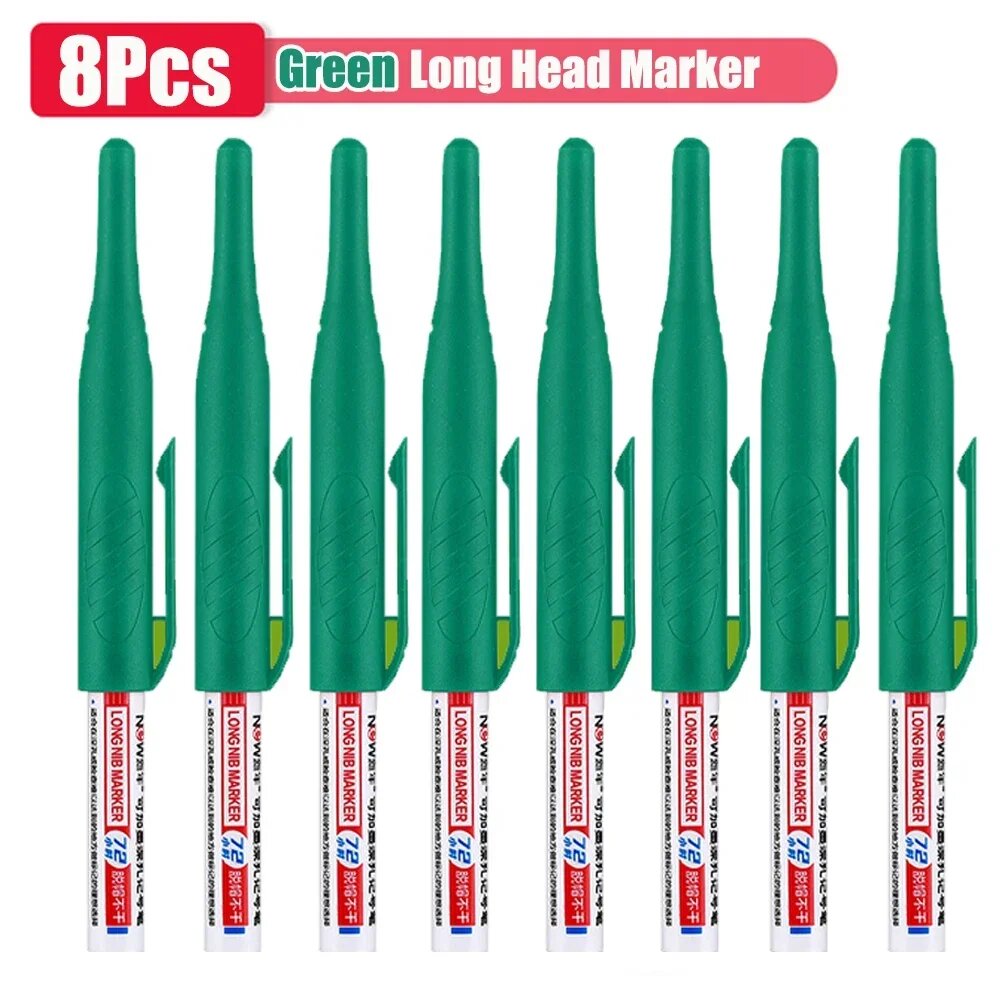 1-8 шт, маркер с глубокими отверстиями, водостойкий маркер с масляным наконечником и длинной головкой, ручка для ванной комнаты, металлическое деревообрабатывающее украшение, многоцелевой