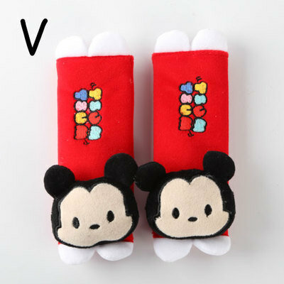 Чехол для ремня безопасности в японском стиле Shin-chan Cinnamoroll Stitch, плечевой ремень, детский автомобильный интерьер, плюшевый плечевой подушка для ремня безопасности