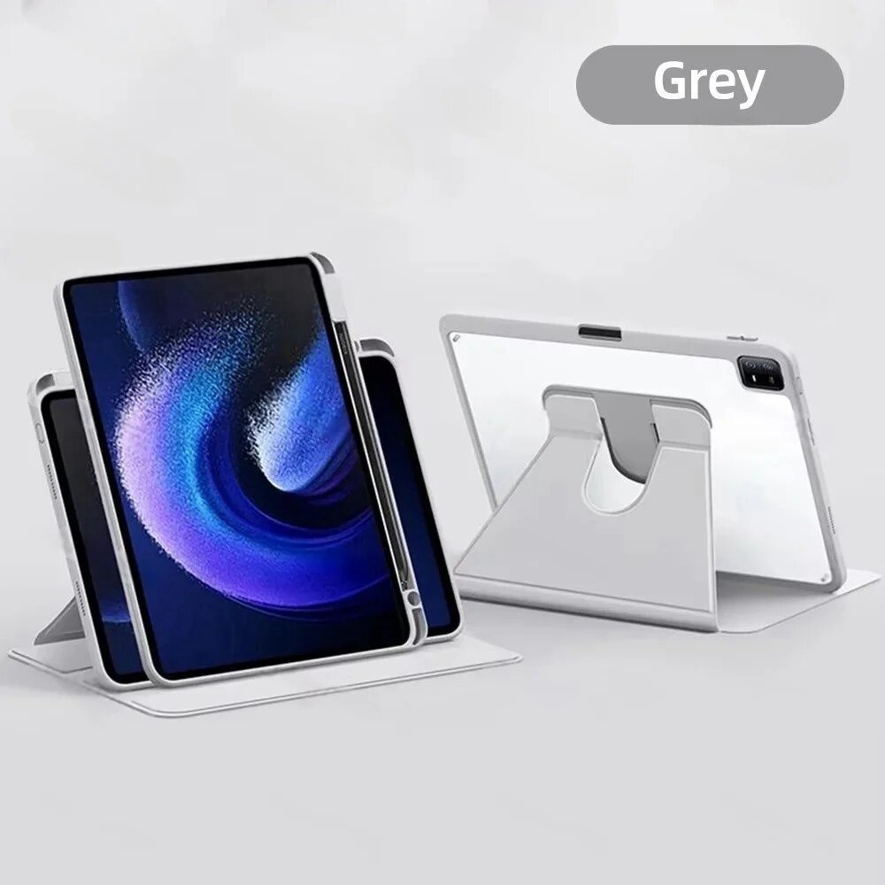Для Xiaomi Pad 7 11,2 дюйма 2024 360 ° Магнитный чехол для планшета с вращением для Xiaomi Pad 7 Pro, 11,2-дюймовый флип-защитный чехол из ТПУ