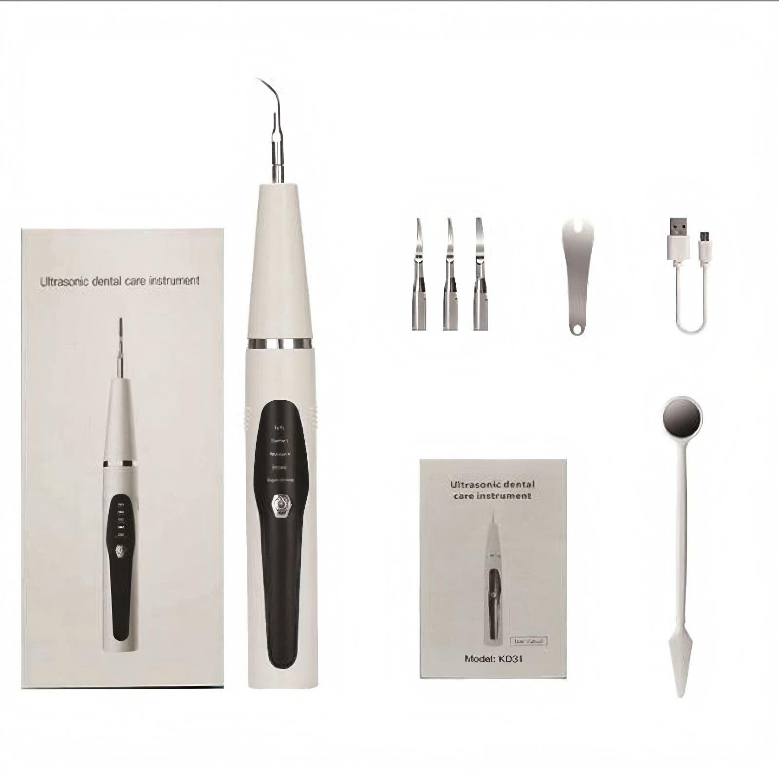 Электрический удалитель зубного камня Tooth Cleaner Tartar Remover с зарядкой USB Набор для чистки зубов с оральным эндоскопом Черный Материал ABS Цвет Черный Синий Батарея 5V 600mAh Размер упаковки 23.5*10.6*3.2cm Вес упаковки 240g Набор 1 Ключ 1