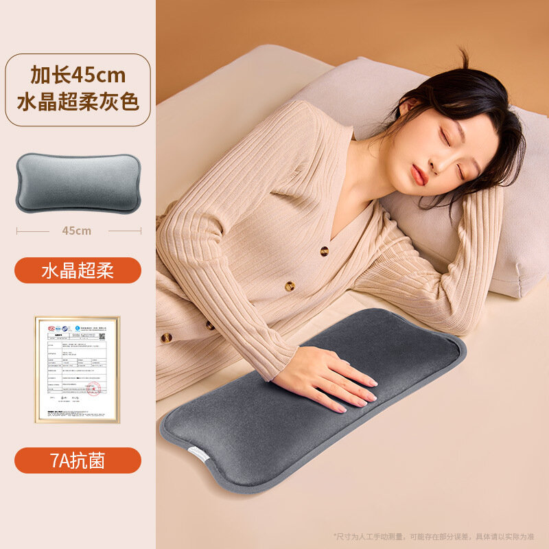 Горячая бутылка с водой, перезаряжаемая, большая, длинная, теплая водяная сумка, грелка для ног, специальная электрическая грелка, грелка для рук, взрывобезопасная для детей, оригинальная