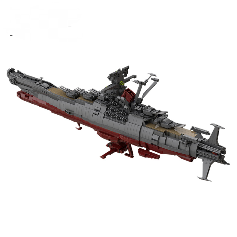 1782pcs Космический корабль битва Ямато космический корабль знаменитый военное оружие Moc строительный блок космический корабль кирпич модель DIY игрушка подарок блок (черный)