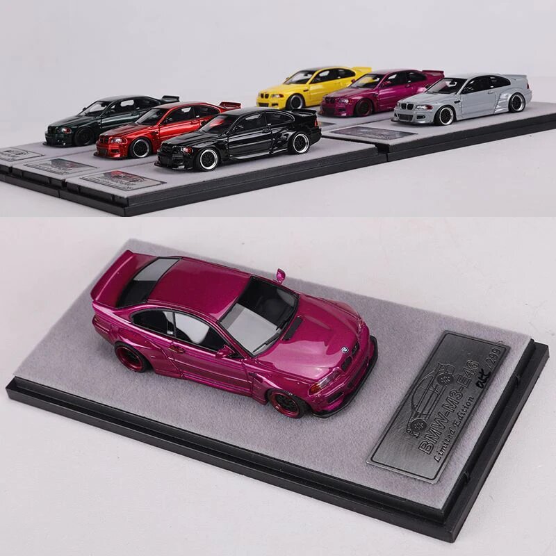 Модель BMW M3 E46 1:64, черный, цвет E — фото 1