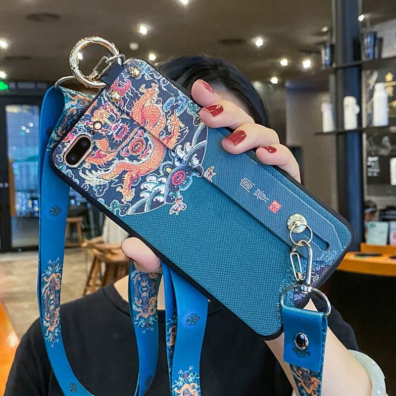 Чехол для iPhone 8 Plus из мягкого силикона с матовой поверхностью, дизайн «Имперский», с креплением для