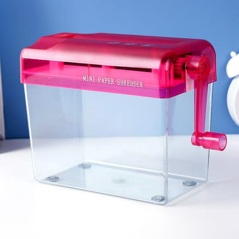 Ручной Шредер для бумаги A4 A6, маленький шредер для полосок, финансовые документы, продвинутые конфиденциальные офисные файлы, настольный шредер для бумаги