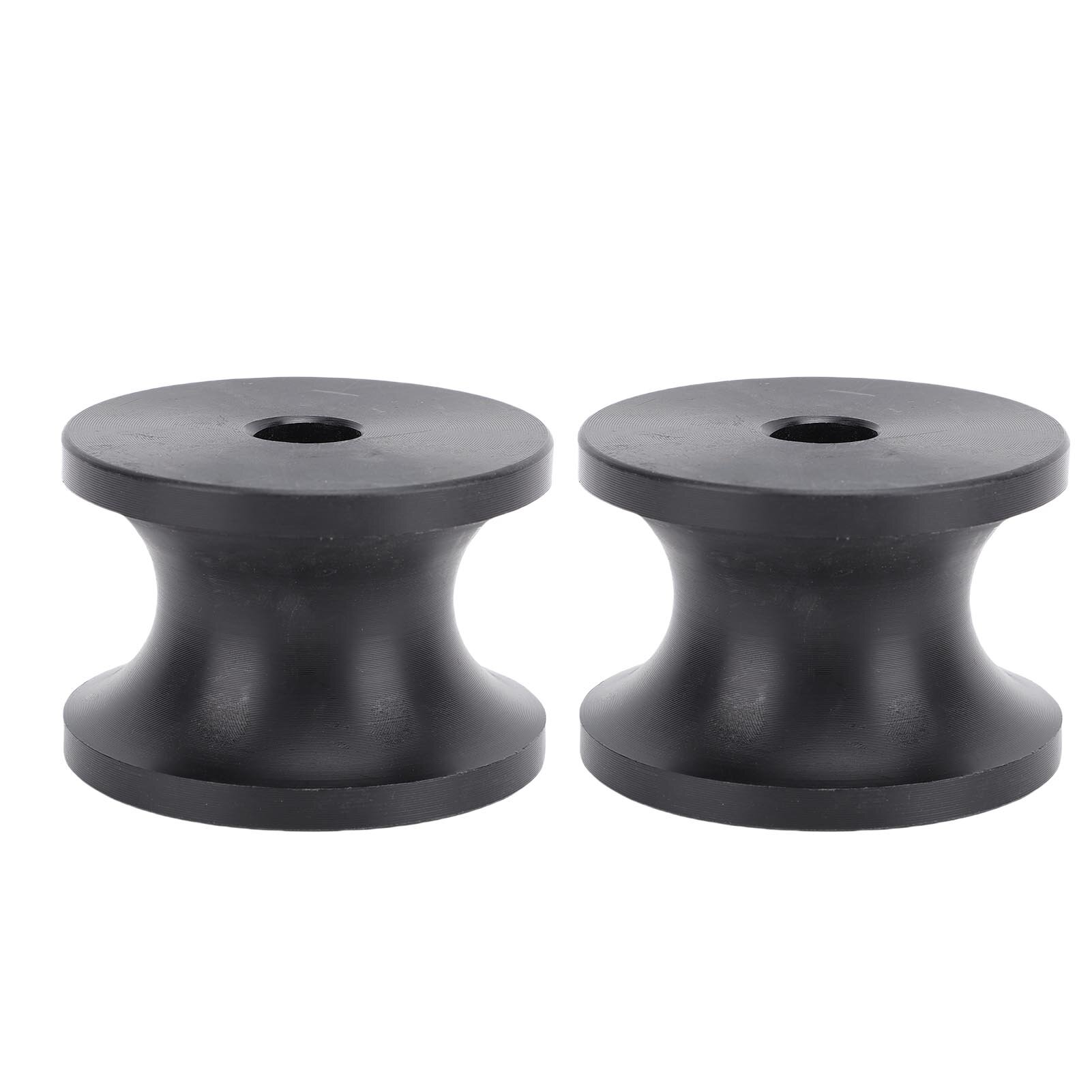 Ролики для прицепа лодки из 2 шт. Черного нейлона Уменьшают Лобовое сопротивление 2.44x1.69in При Длительном использовании Превосходная производительность для Спасательной Шлюпки Яхты