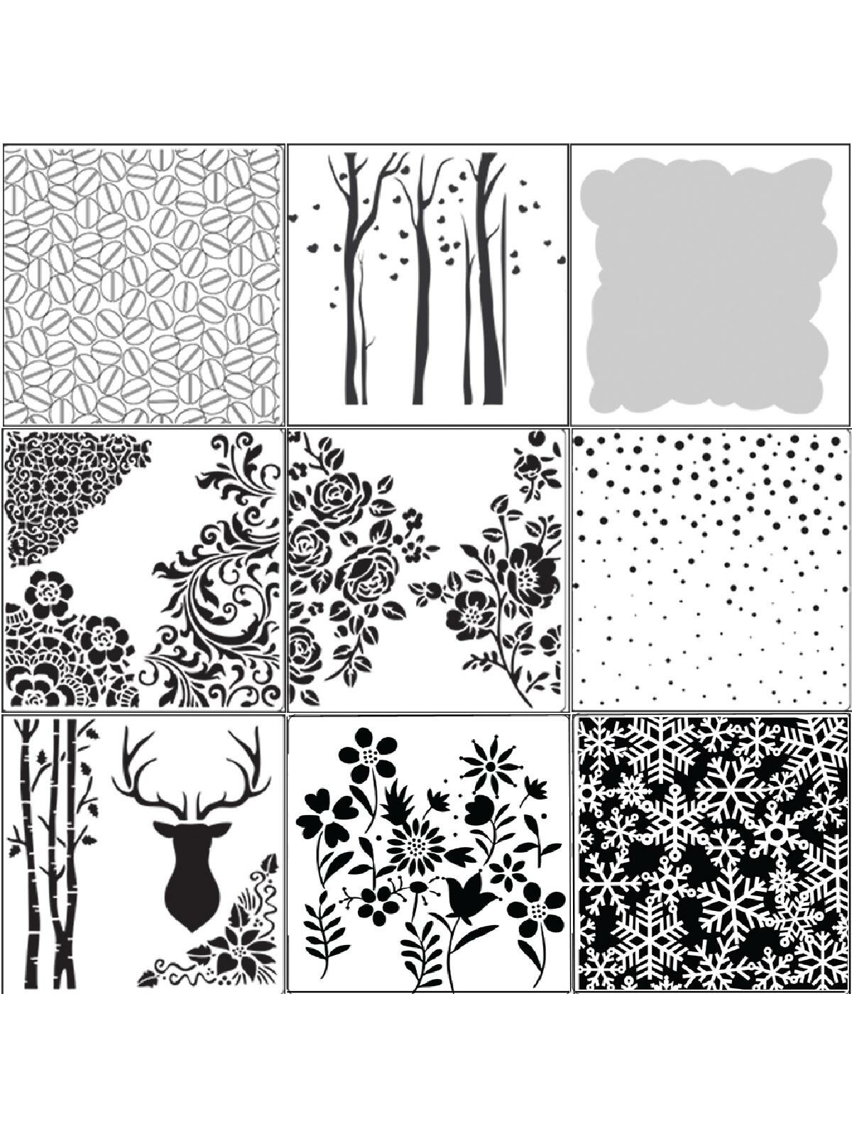 Различные Трафареты Для Рисования Аэрографом DIY Home Decor Альбом Для Скрапбукинга Crafts Art