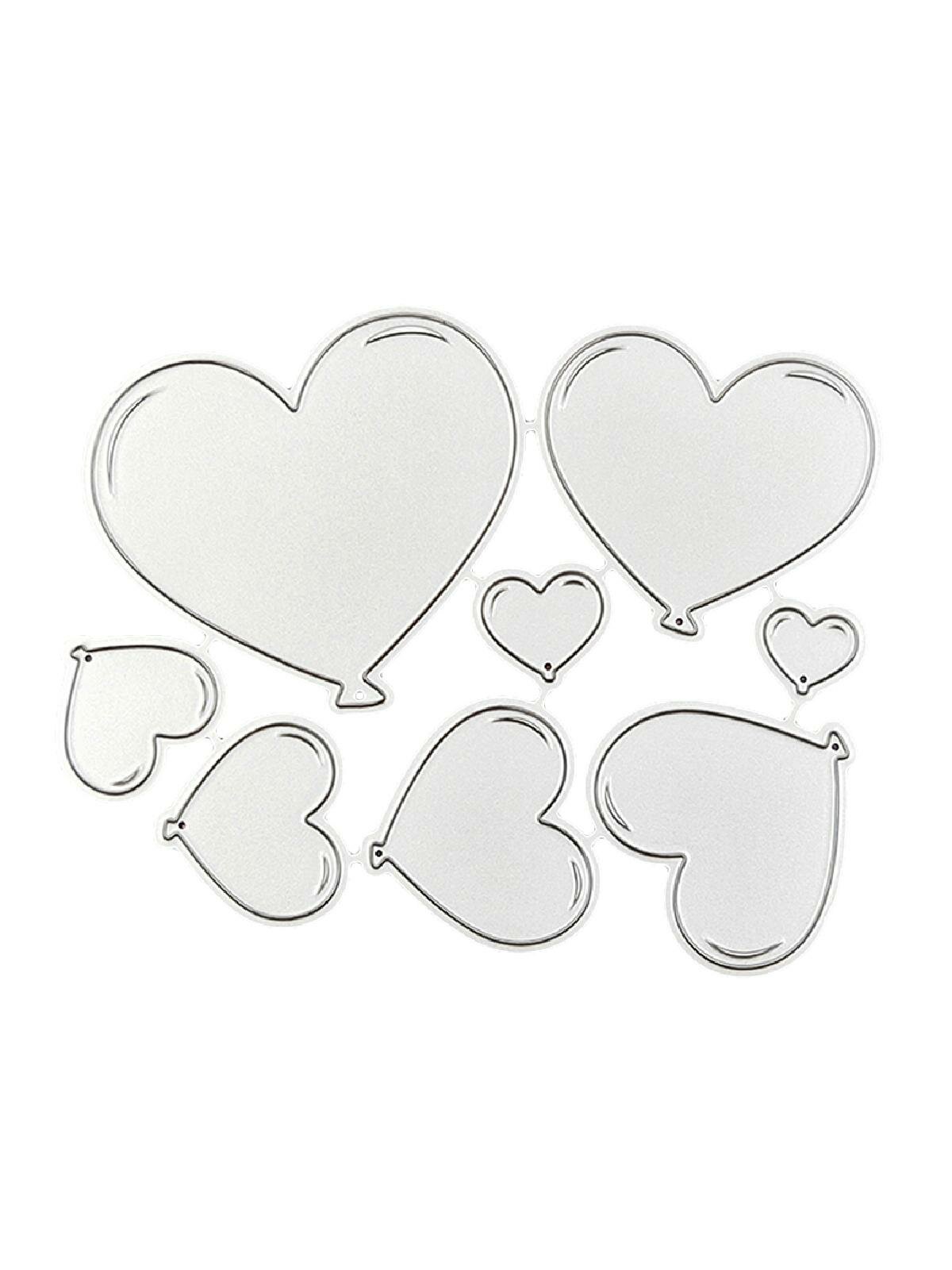 Углеродистая Сталь Мультфильм Сердца Резки Штамповки Трафарет Шаблон Плесень DIY Pape