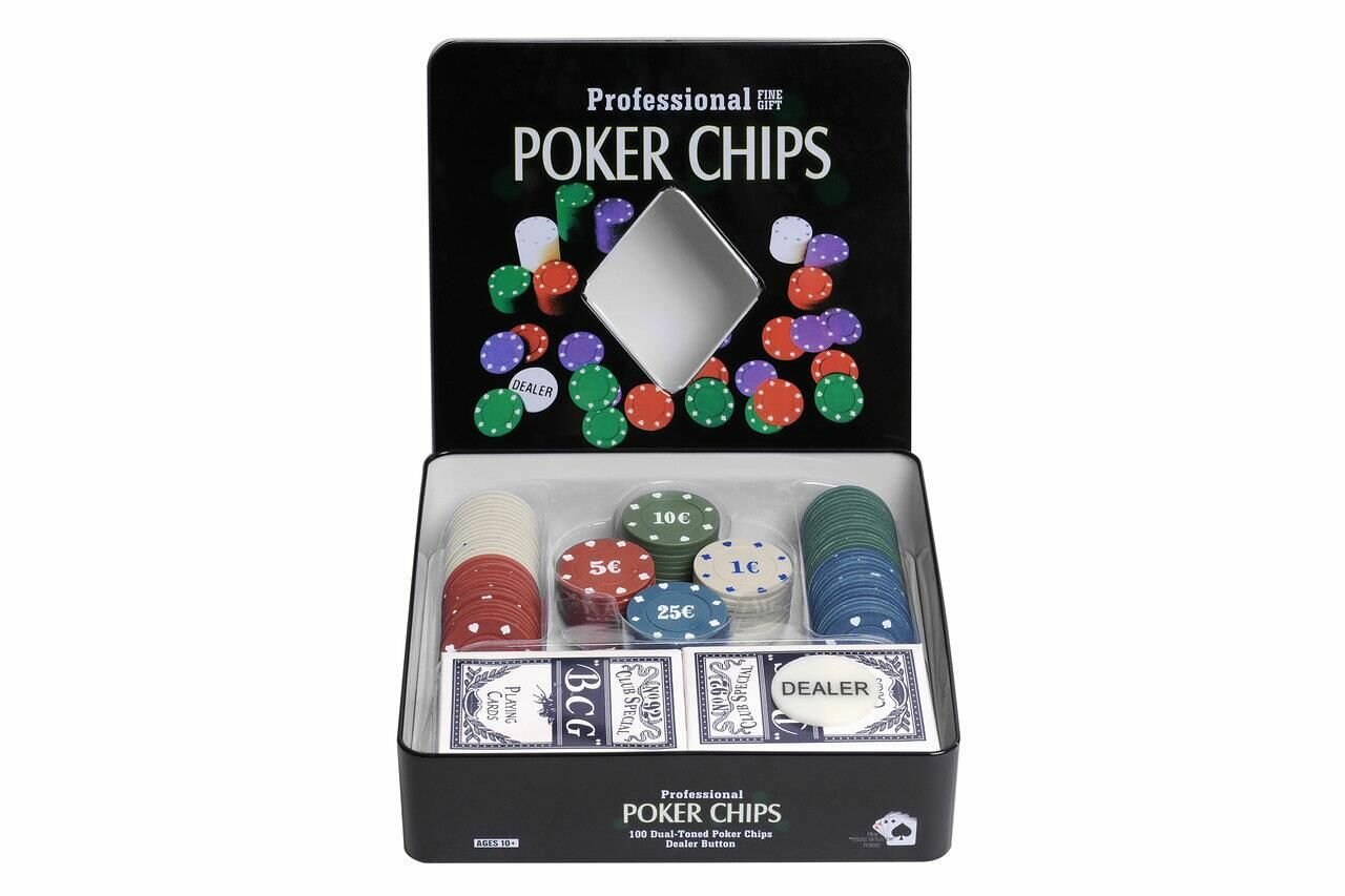 Набор для покера Holdem Light на 100 фишек с номиналом 61661 Partida