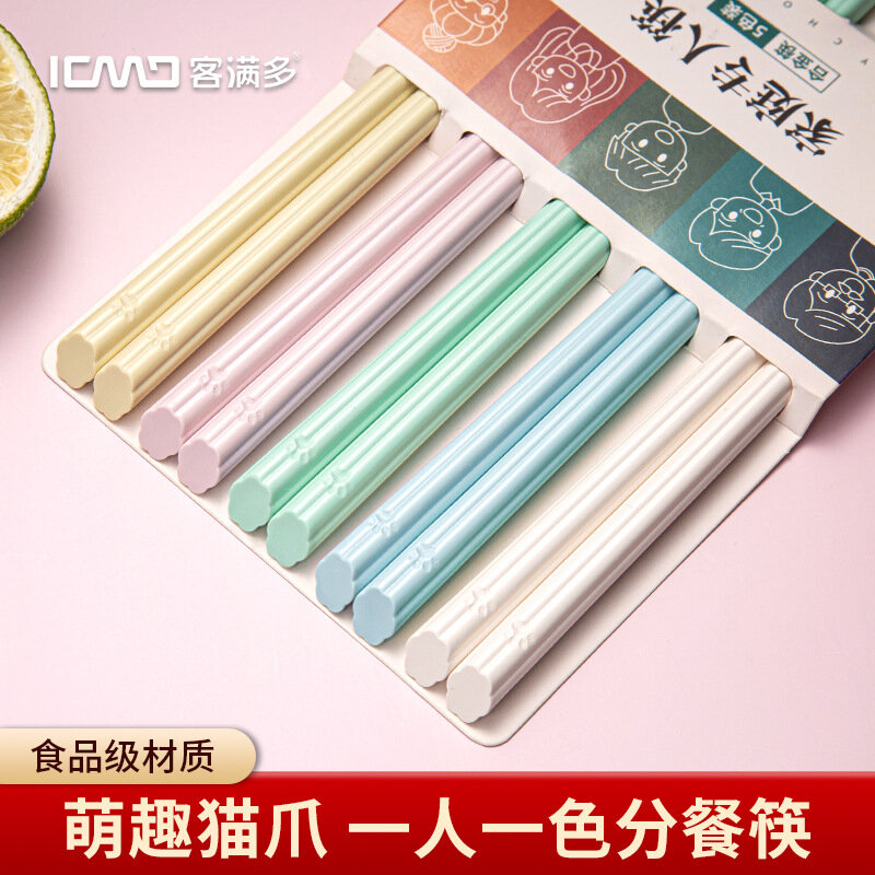 Палочки для еды из сплава Бытовая еда с миндальным печеньем Устойчивая к высоким температурам Палочки для еды для