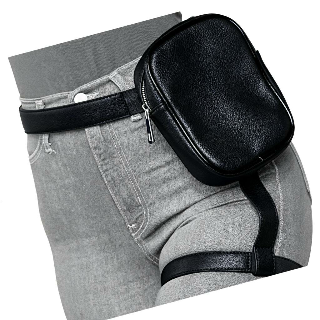 Ножны на бедро из кожи, Черный