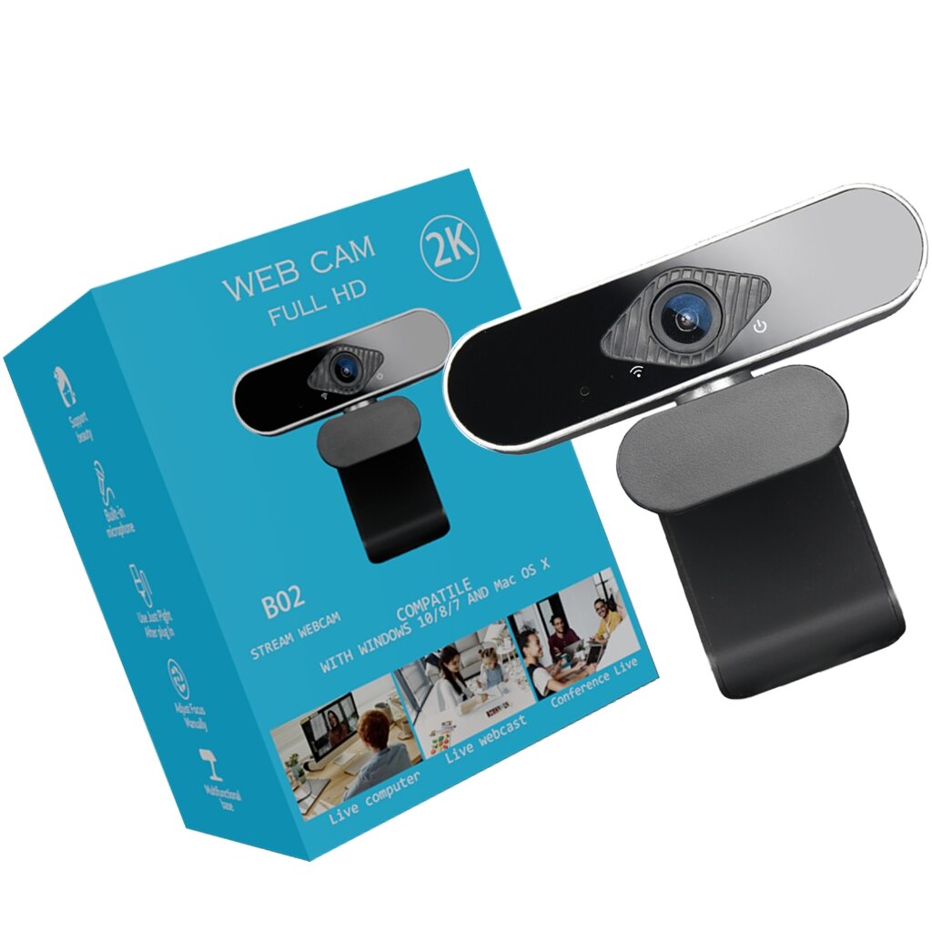 Веб-камера USB 1080P/ 2K / 4K для настольного портативного компьютера Веб-камера Mini USB с микрофоном Веб-камера для видеоконференций