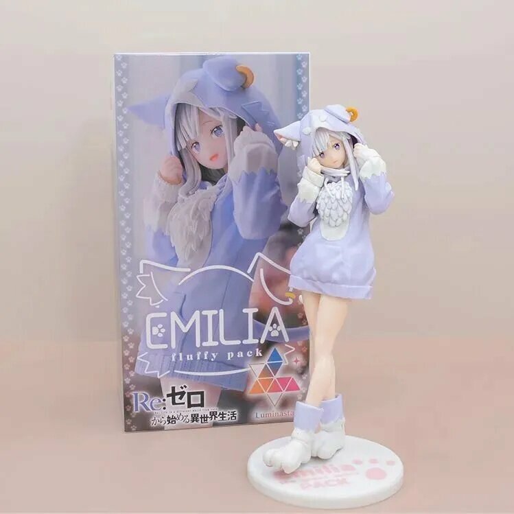 Аниме Re: Zero Фигурка Эмилия пурпурная 20cm
