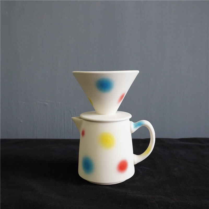 Керамический набор для кофе V60, фильтр для кофе, керамическая чашка, кофейник, горячая распродажа, совместный кофейник