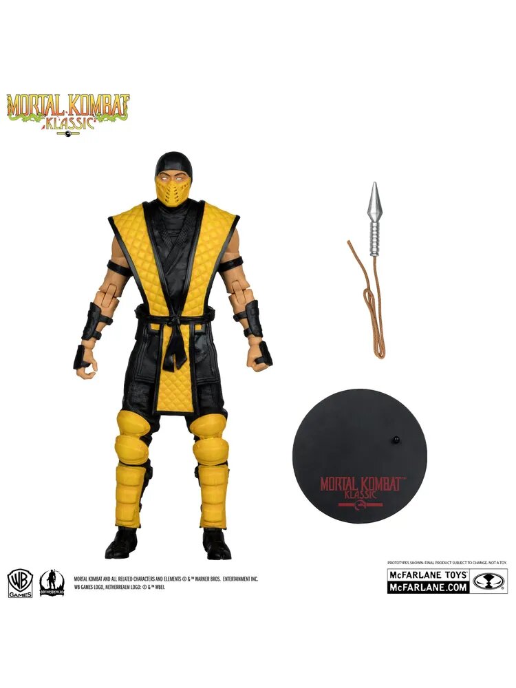 Mcfarlane Mortal Kombat Klassic Scorpion 7in Статуя героя