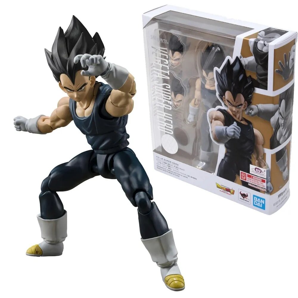 Экшн фигурка Bandai S.H.FIGUARTS Dragon Ball Super -Супергерой Вегета, SHF