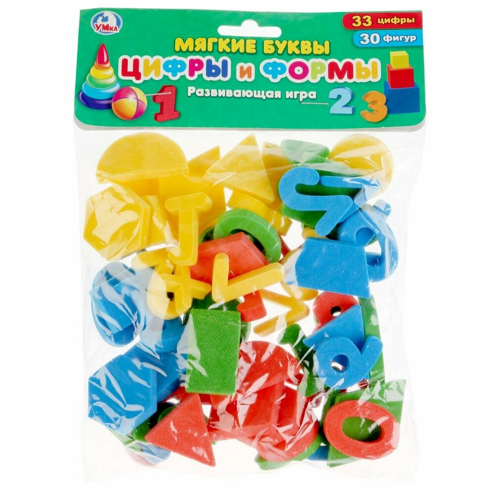 Умка Мягкие буквы Цифры и Формы 256813 с 3 лет