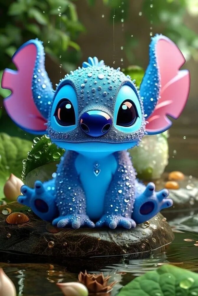 Алмазная Картина "Лило И Стич" 40х50 См Алмазная Вышивка / Картина Стразами Подарков