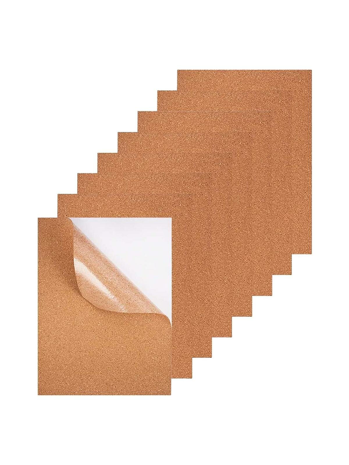 Упаковка из 8 листов для склеивания пробковой доски для декора стен Поделки своими руками