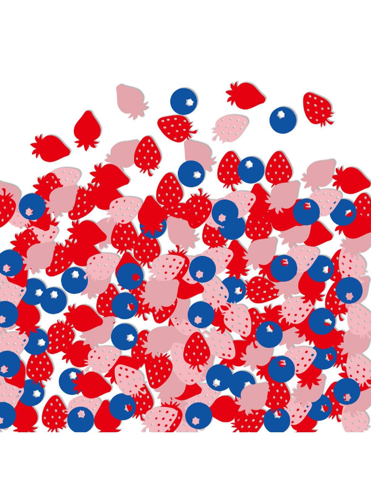 100шт Клубничные конфетти для детского душа на День рождения, украшения стола Конфетти
