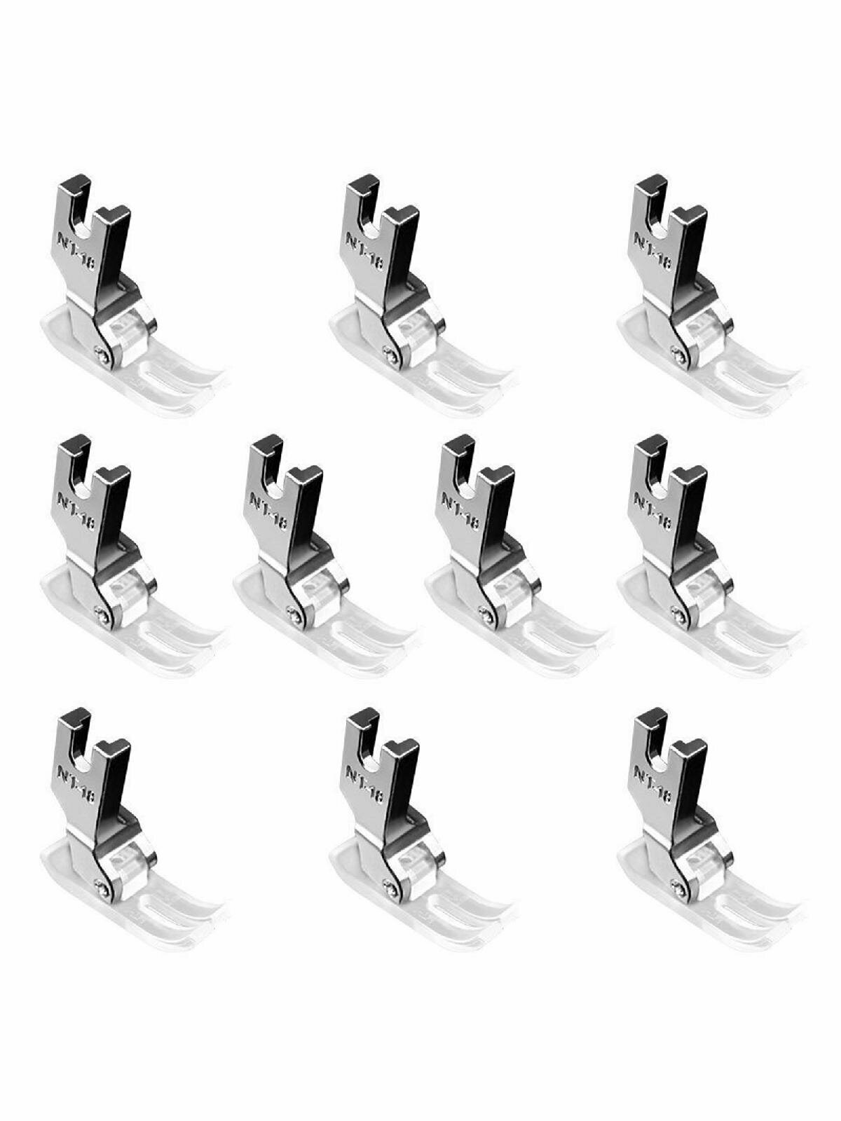 10ШТ прозрачных пластиковых прижимных лапок небьющихся швейных лапок