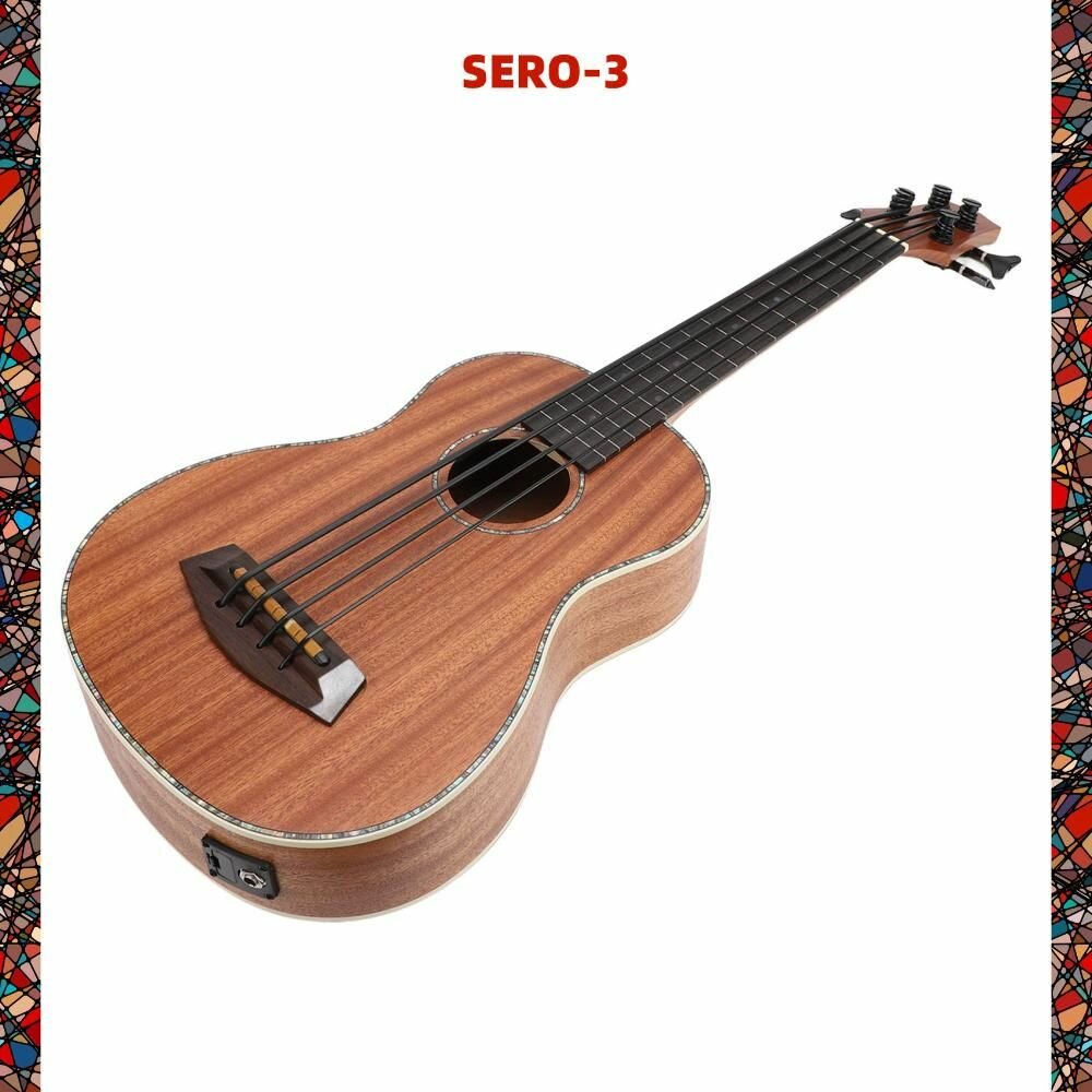 Акустическая бас-гитара, 4 струны, стильный звук, для музыкантов и дарителей