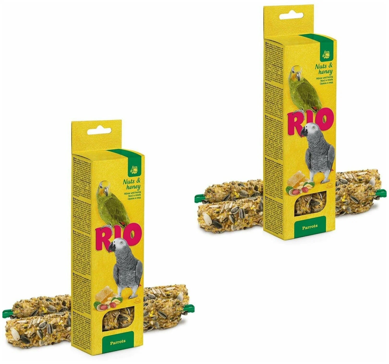 RIO Палочки для попугаев с Медом и орехами 2шт*90г (2 штуки)