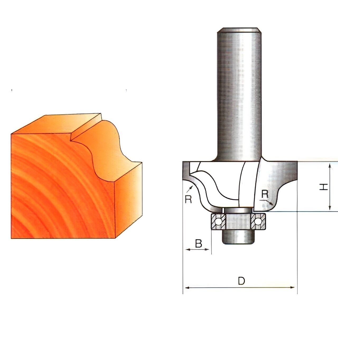 Фреза Globus 2004 R6 кромочная калевочная