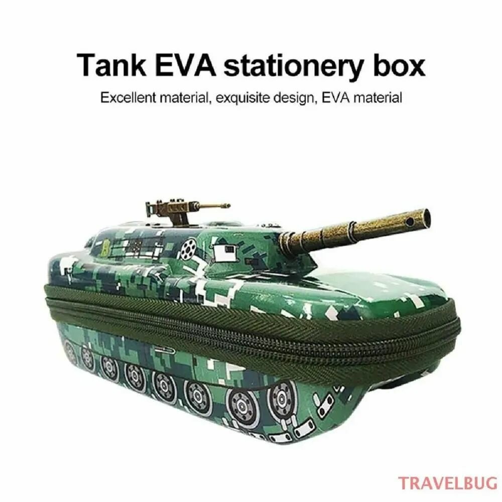 Канцелярская сумка Tank, большая вместимость, креативный пенал