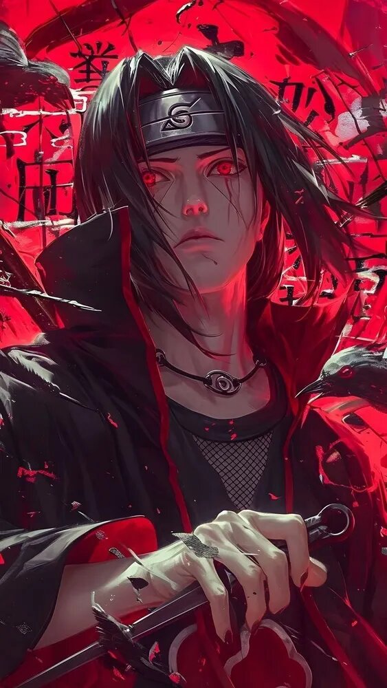 Алмазная Мозаика "Учиха Итачи" 40x50 См Алмазная Вышивка / Картина Стразами Подарков / Украшения