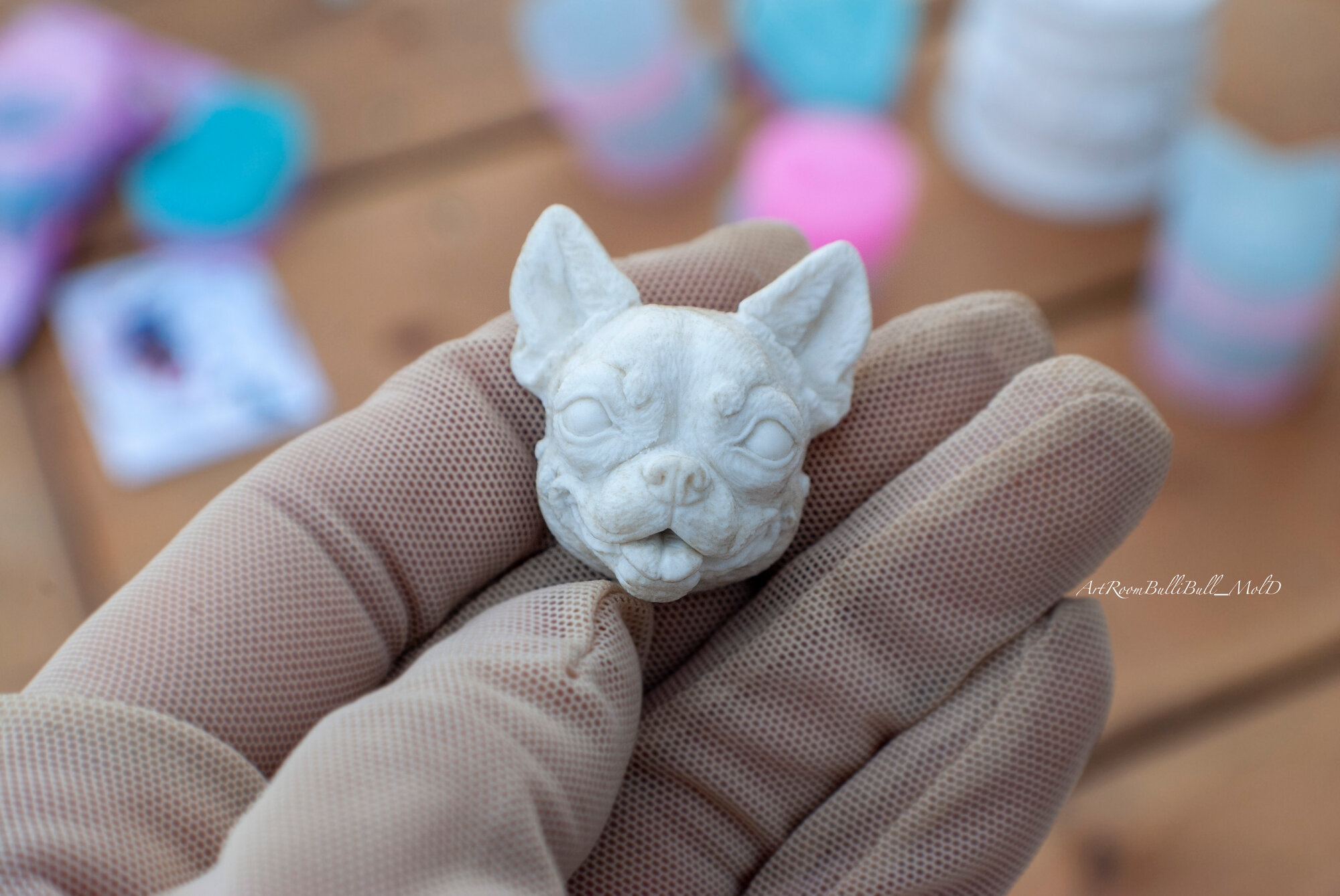 Авторский силиконовый молд Чихуахуа (мини) — форма для эпоксидной смолы, гипса, мыла, полимерной глины