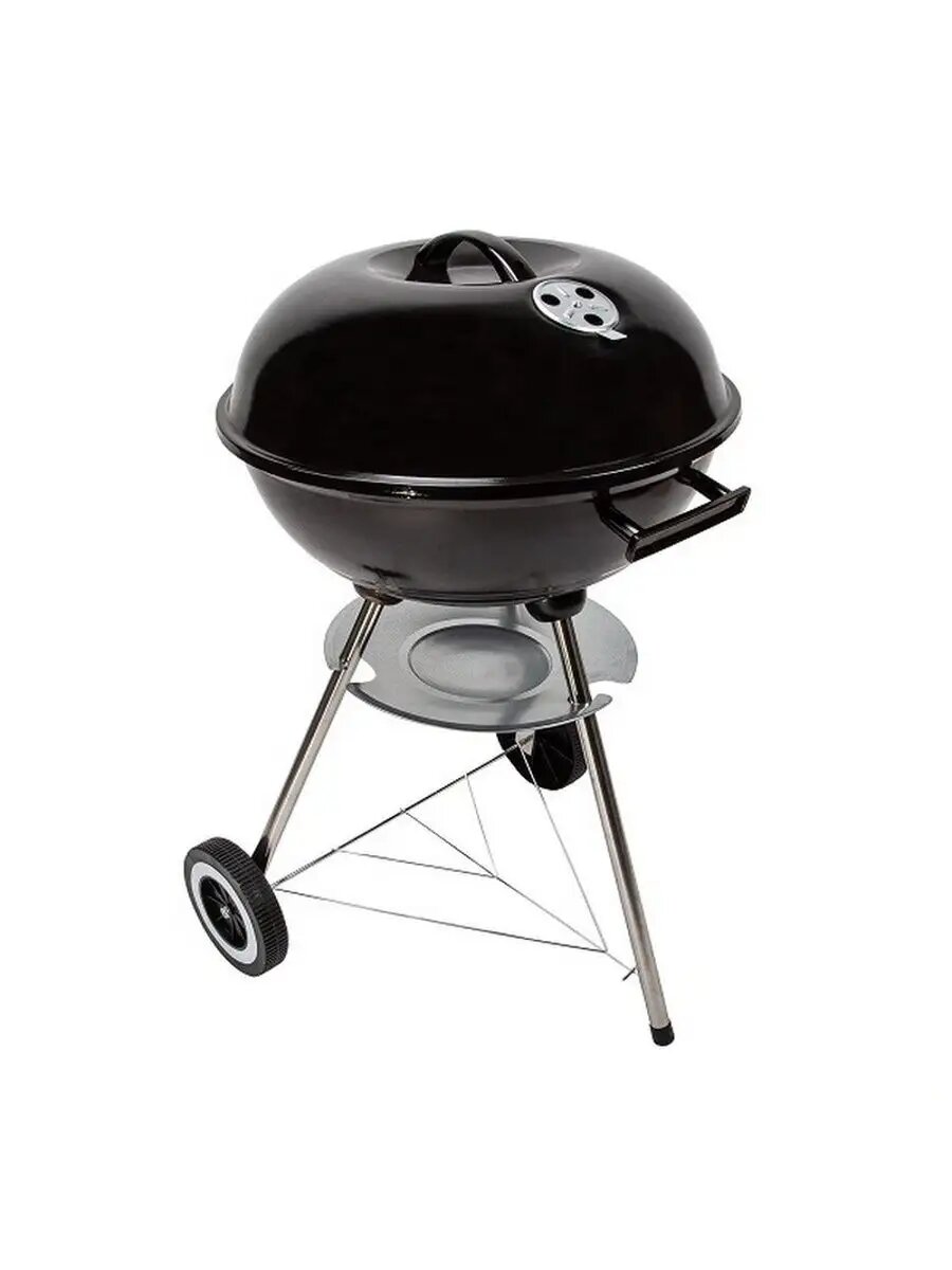 Гриль-барбекю Green Glade AK17F, металлический, угольный, напольный, механический, черный, копчение